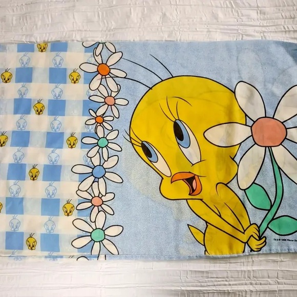Bedding | Vintage Tweety Bird Standard Pillowcase Warner Bros 1998 Made ...